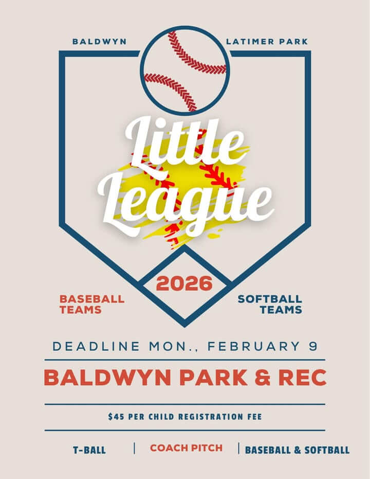 Baldwyn Little League registration deadline extended to Feb. 9 ...