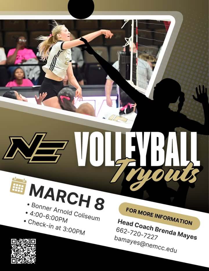 NEMCC Volleyball Tryouts Set for This Week | Prentiss County News